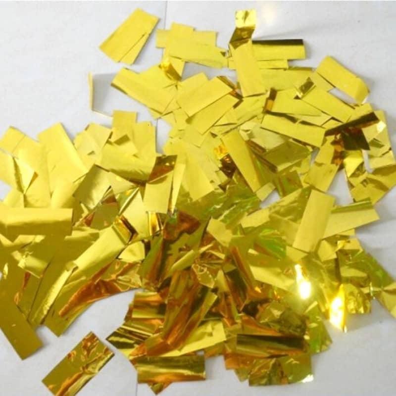 gold confetti